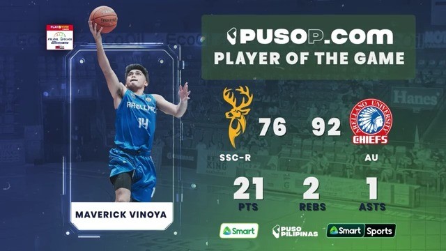 PusoP - PusoP.Com Player of the Game | King Maverick Vinoya - AU ...